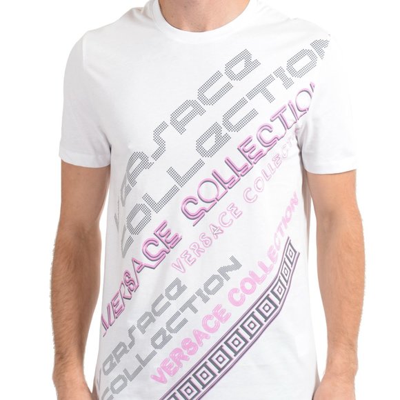 Versace Collection | Shirts | Versace Collection White Graphic Crewneck ...